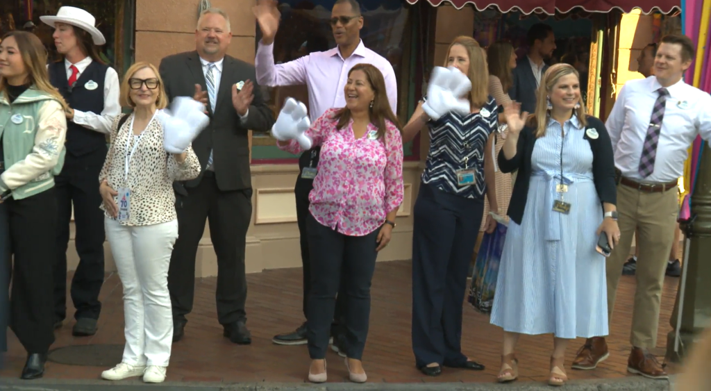 Cast Members Welcome Guests to Disneyland Resort 70th Anniversary ...